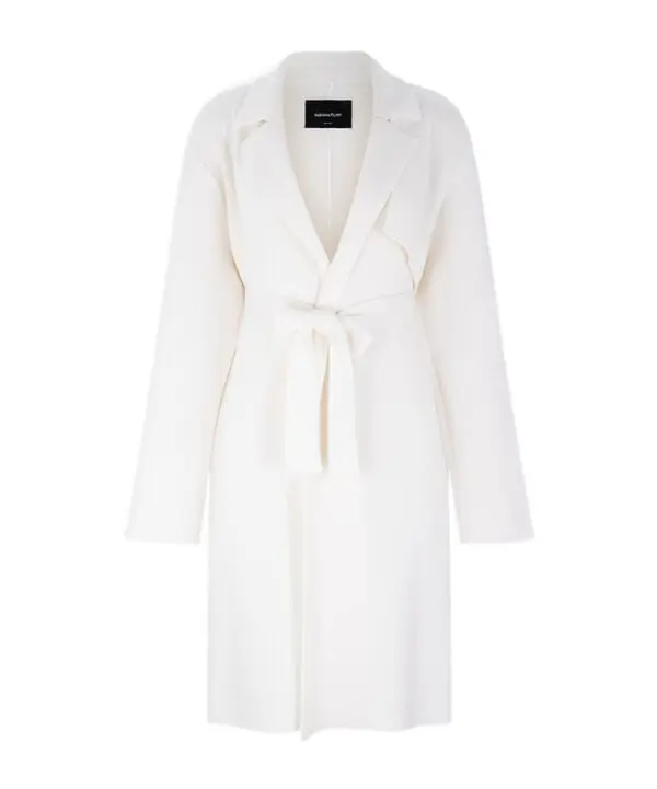 Fabiana Filippi Lapel Coat With Tie-waist
