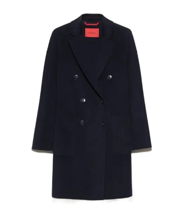 Max & Co. Double-woven Wool Coat - Navy