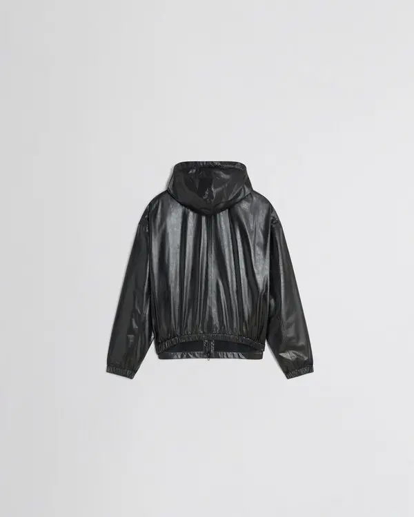 Phoebe Philo Anorak Hooded Leather Jacket