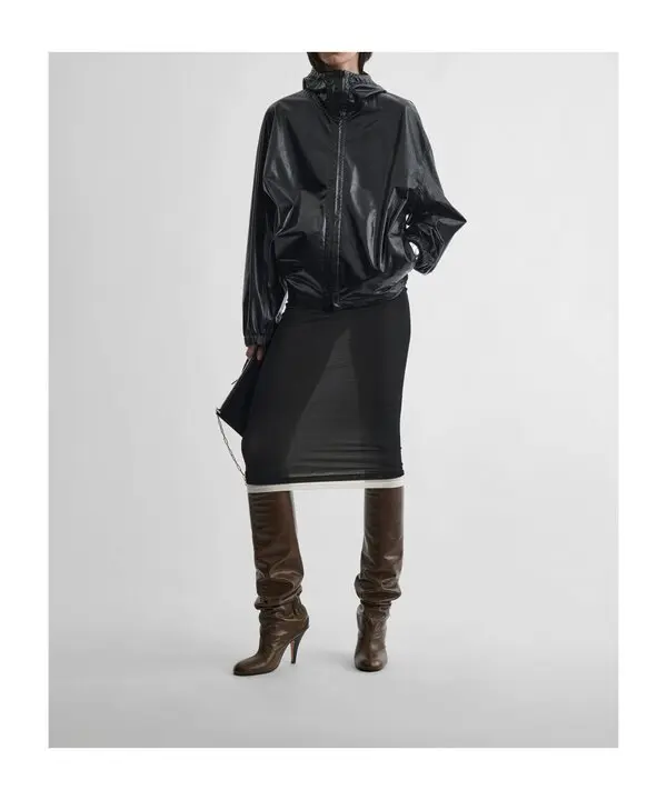 Phoebe Philo Anorak Hooded Leather Jacket