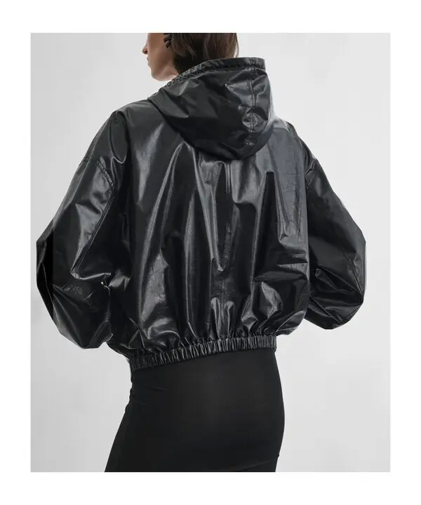 Phoebe Philo Anorak Hooded Leather Jacket