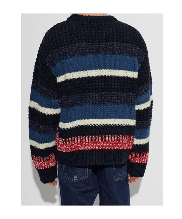 Dsquared2 Striped Chunky-knit Sweater