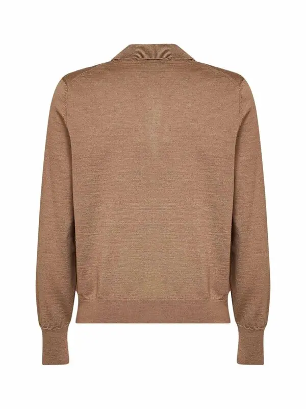 AMI Paris De Coeur Long-sleeve Polo Shirt