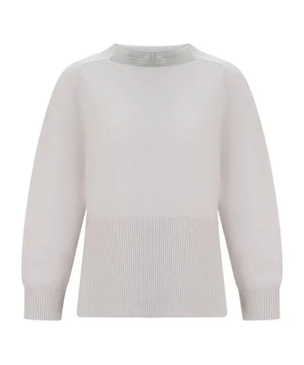Fabiana Filippi Ribbed Knit Sweater - White