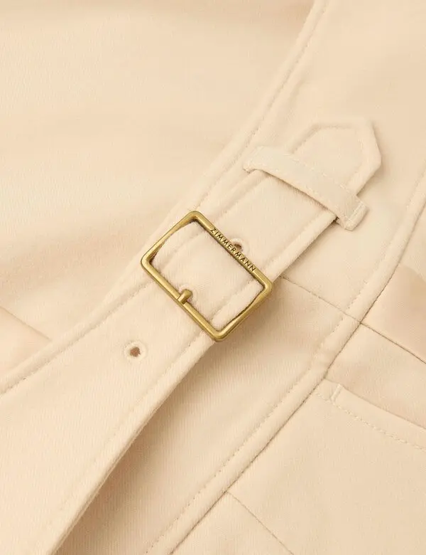 Zimmermann Valiant Wool Buckled Pant