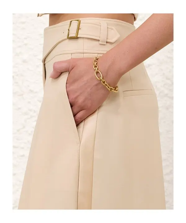 Zimmermann Valiant Wool Buckled Pant
