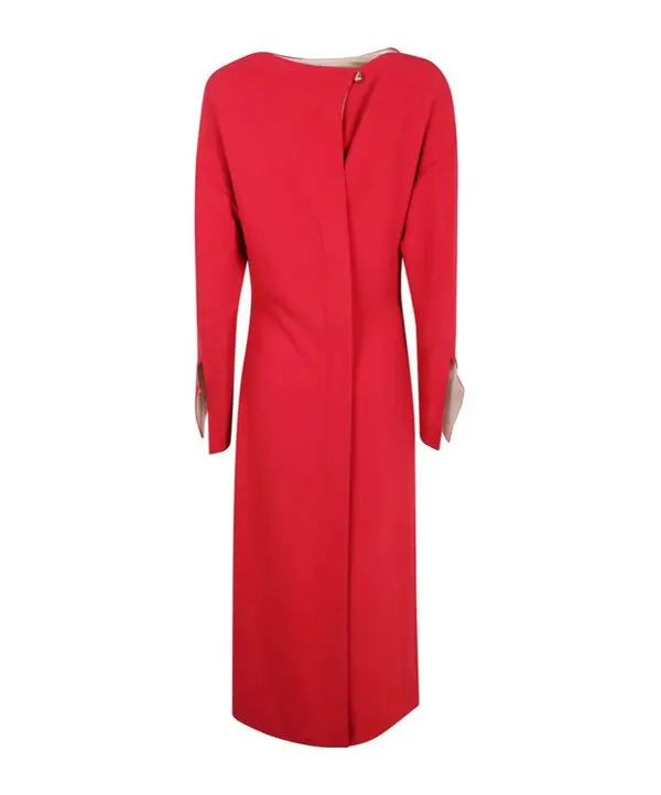Carven Long-sleeve Midi Dress