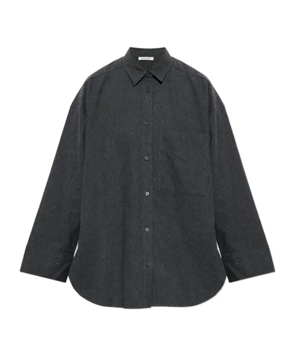BY MALENE BIRGER Pointed Collar Long-sleeved Shirt