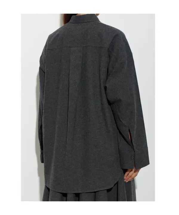 BY MALENE BIRGER Pointed Collar Long-sleeved Shirt