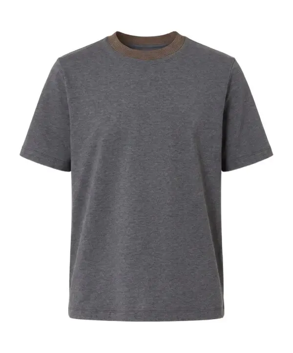 Peserico Crew-neck Knit T-shirt - Black