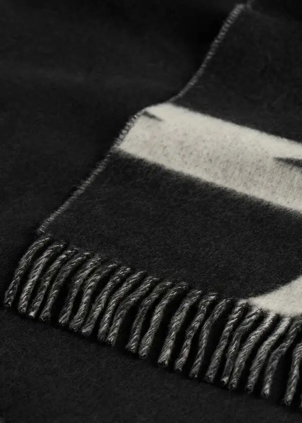 TOTEME Monogram Brushed Wool Scarf