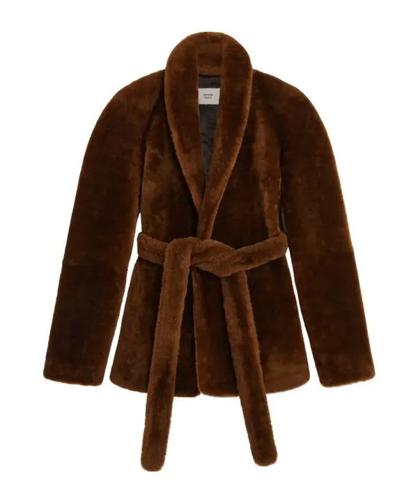 Phoebe Philo Tie-waist Long Coat - Burnt Orange