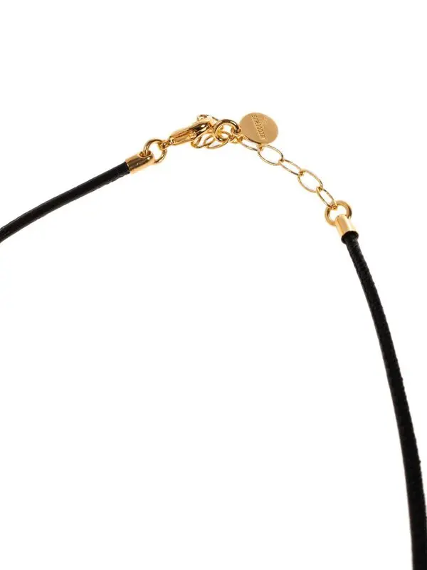 Jacquemus Crystal Heart Pendant Necklace