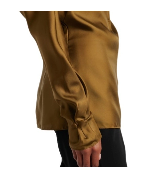 MUGLER Silk Twill Top