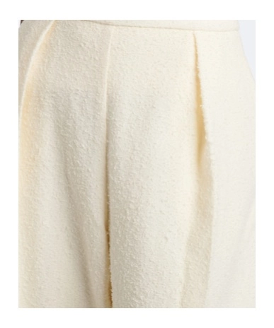 RÓHE Wool-blend Bouclé Barrel-leg Pants - White