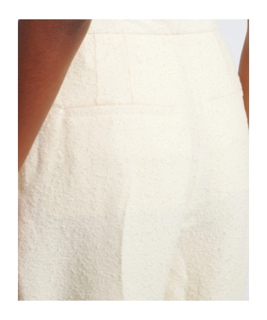 RÓHE Wool-blend Bouclé Barrel-leg Pants - White