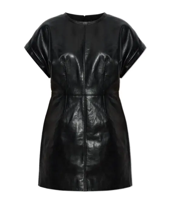 ANINE BING Short-sleeved Dress - Black