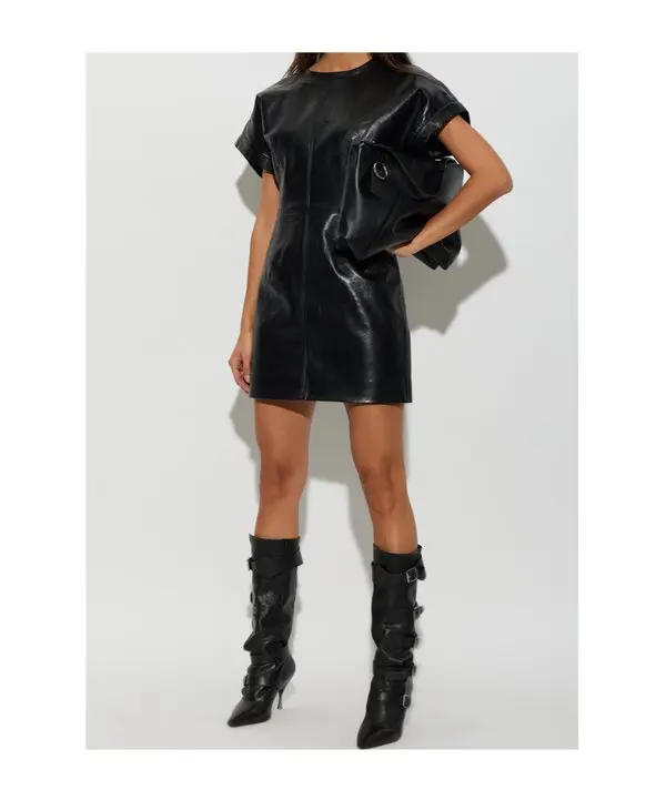 ANINE BING Short-sleeved Dress - Black