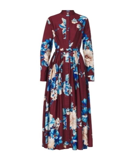 LEO Zara Floral Cotton Shirt Dress - No