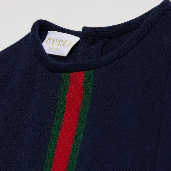 Gucci Baby Cotton Dress With Web