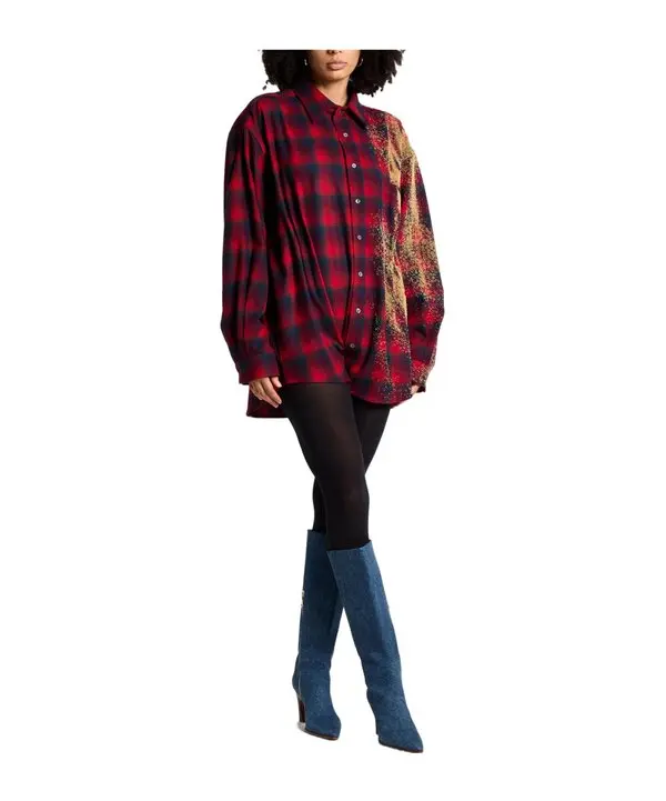MAISON MARGIELA Tartan Pattern Playsuits