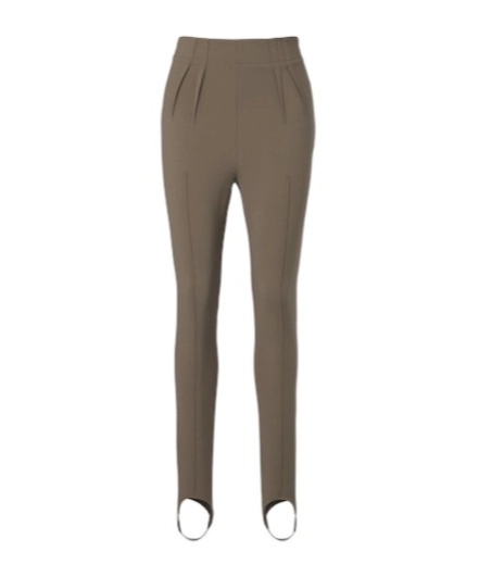 MUGLER Wool-blend Stirrup Leggings - Brown