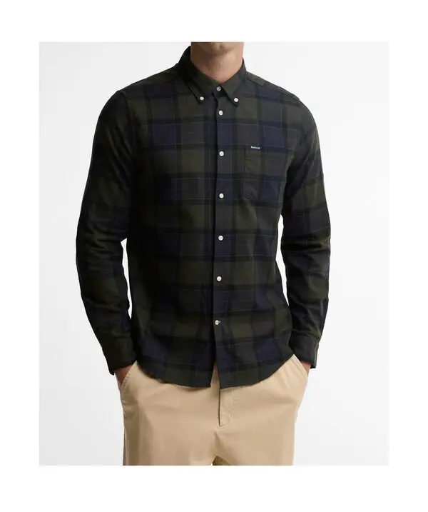 Barbour Buttondown Plaid Long Sleeve Shirt