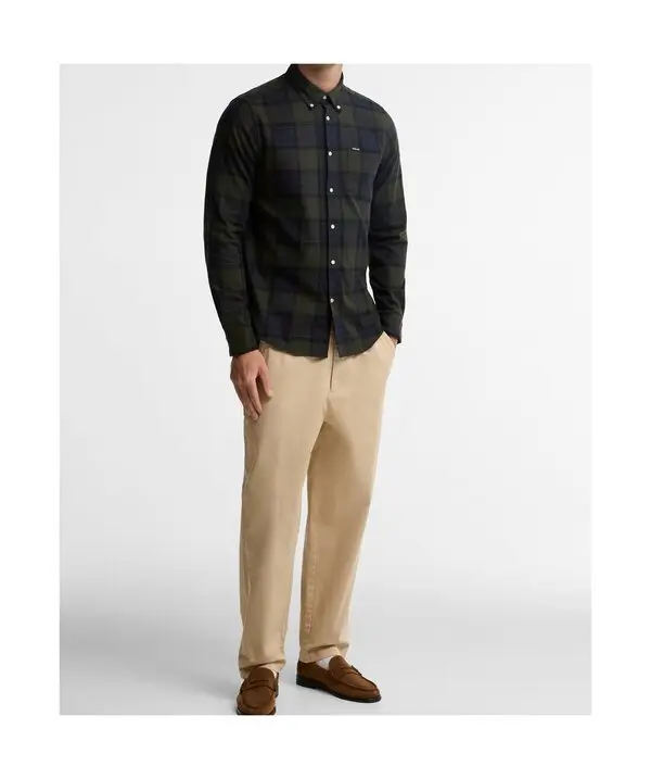 Barbour Buttondown Plaid Long Sleeve Shirt