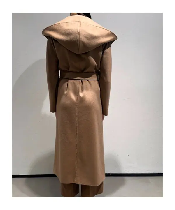 Max Mara Long-sleeved Hooded Coat