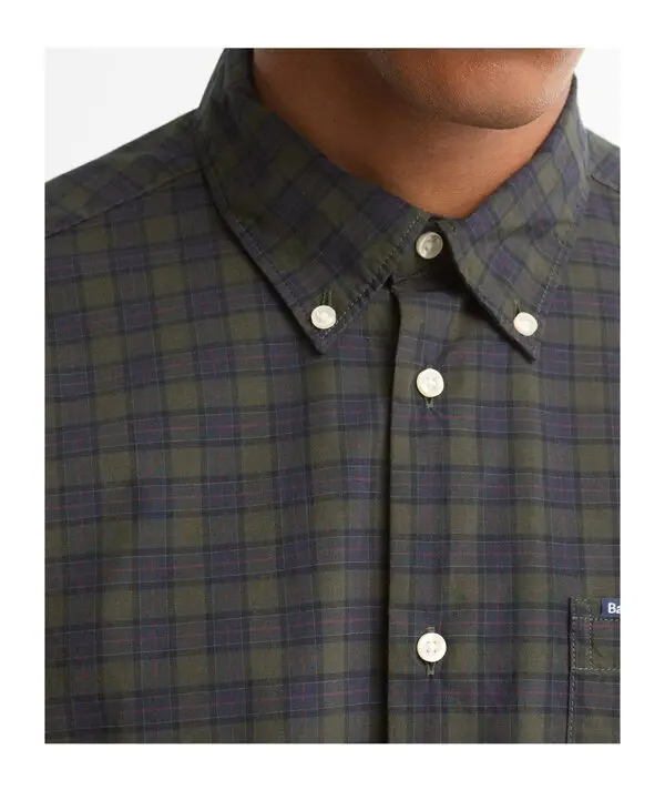 Barbour Buttondown Micro Check Long Sleeve Shirt - No