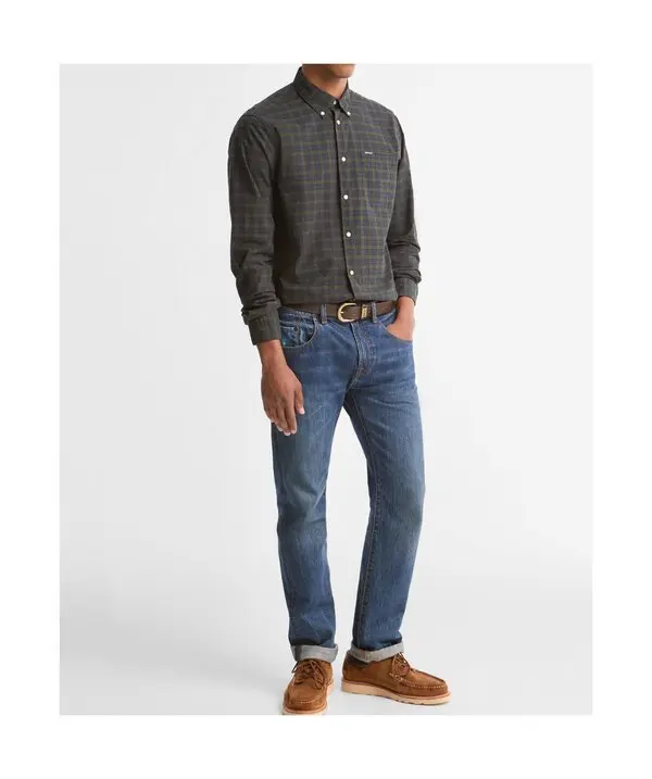 Barbour Buttondown Micro Check Long Sleeve Shirt - No