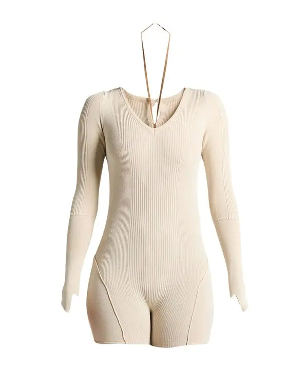 Jacquemus Long Sleeves Playsuits