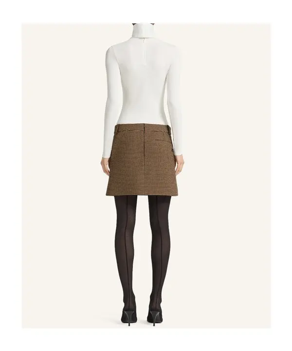 COURREGES Houndstooth Mini Skirt