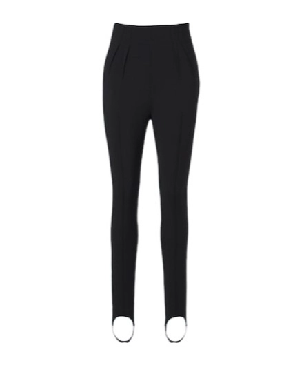 MUGLER Wool-blend Stirrup Leggings - Black