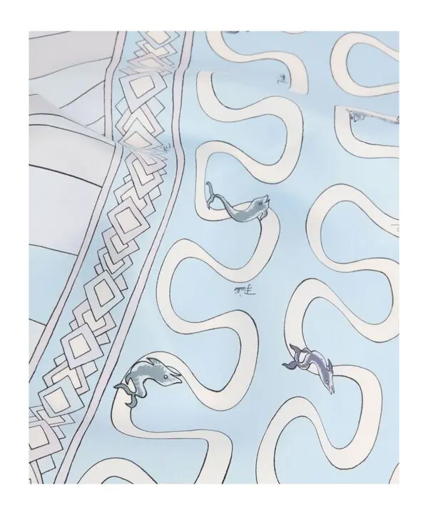 Emilio Pucci Onda And Iride Print Silk Scarf