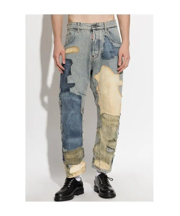 Dsquared2 Patchwork Design Jeans