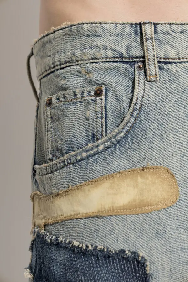 Dsquared2 Patchwork Design Jeans