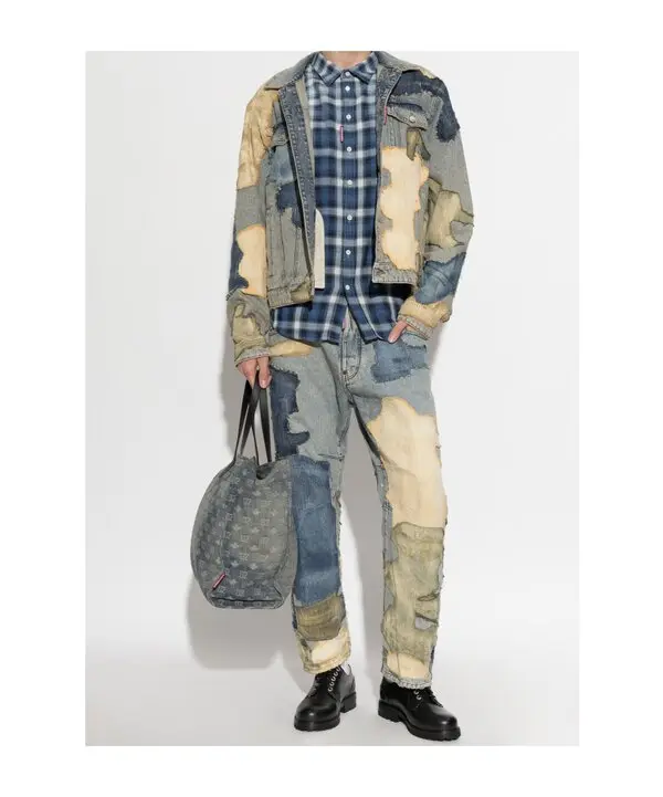 Dsquared2 Patchwork Design Jeans