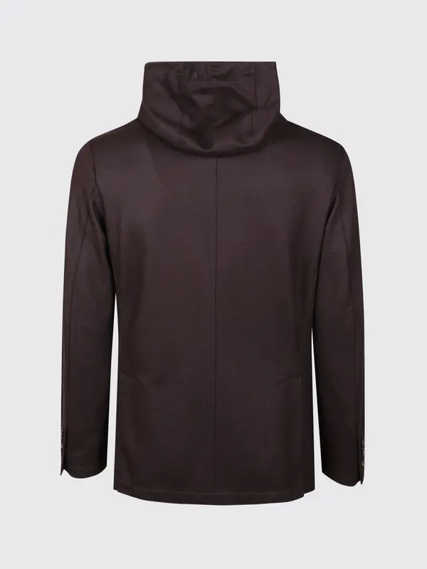 Eleventy Detachable Hood Single-breasted Blazer