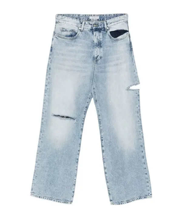ICON DENIM LOS ANGELES Distressed Straight-leg Jeans - No