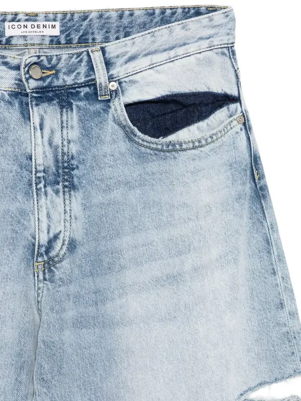 ICON DENIM LOS ANGELES Distressed Straight-leg Jeans - No