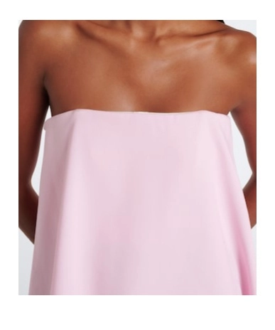 JIL SANDER Virgin Wool Bustier Minidress