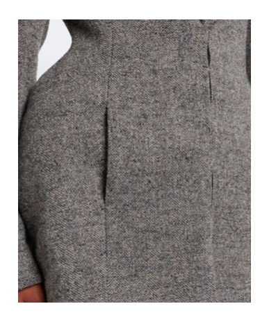 Magda Butrym Herringbone Wool-blend Blazer Dress