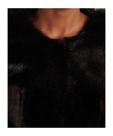Magda Butrym Peplum Shearling Jacket - Black