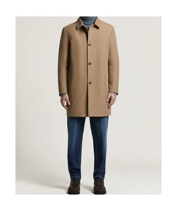 Peserico Single-breasted Twill Coat