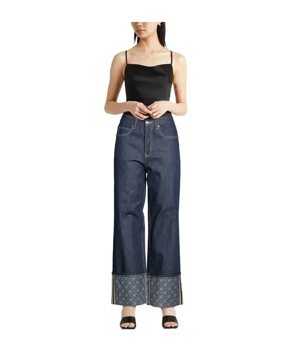 Tory Burch Straight Leg - Blue