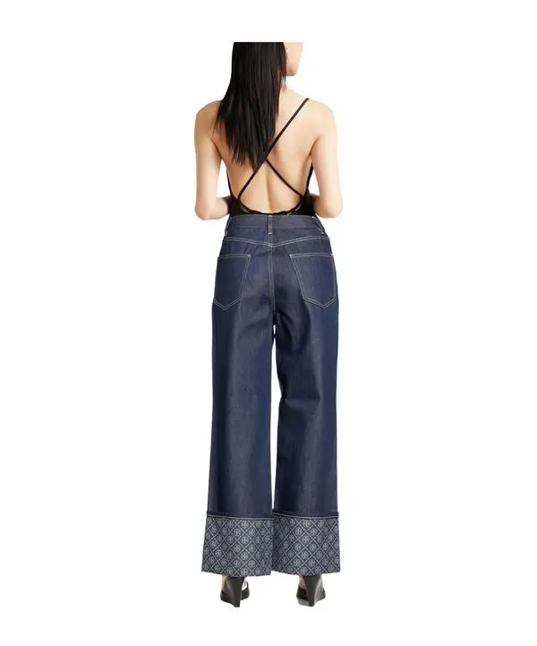 Tory Burch Straight Leg - Blue