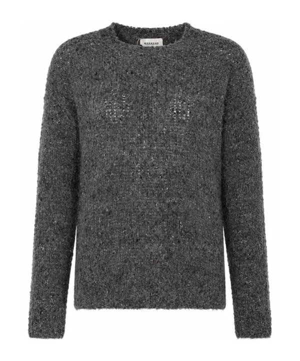 Max Mara Textured Crew Neck Knitted Sweater