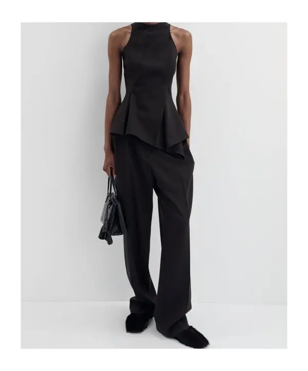 Magda Butrym Straight-leg Wool Blend Trousers