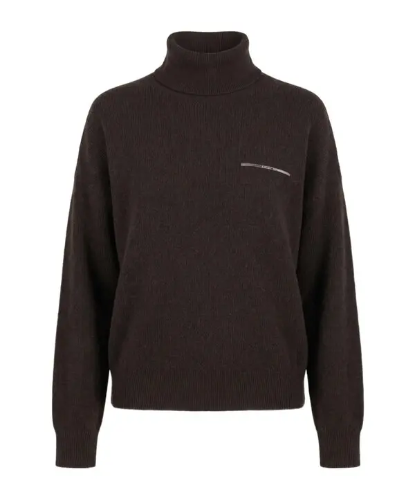 Peserico Roll-neck Ribbed-knit Sweater - No